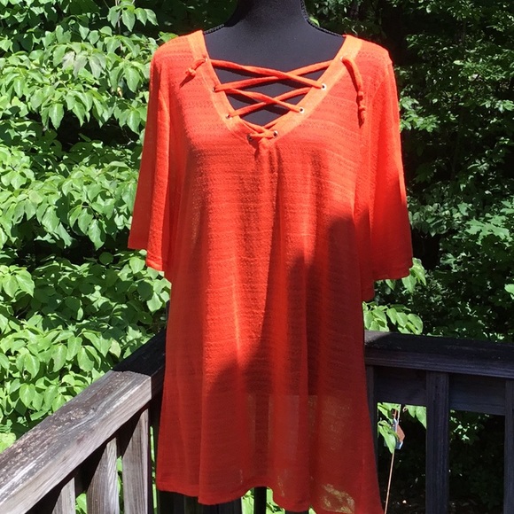 Roxy | Swim | Roxy Orange Swimsuit Coverup | Poshmark